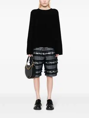 Henrik Vibskov Check-print Frayed Shorts