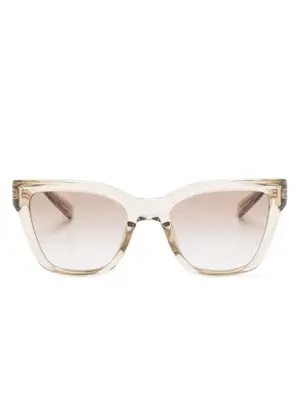 Saint Laurent Gradient Square-frame Sunglasses - Yellow