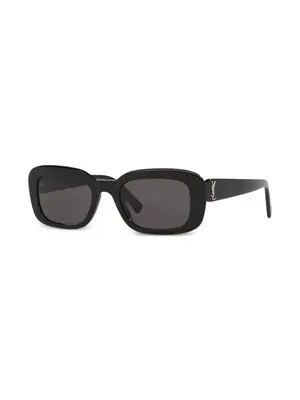 Saint Laurent Rectangle-frame Sunglasses - Black