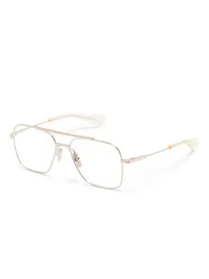 Dita Flight Seven Aviator Eyeglasses - Gold