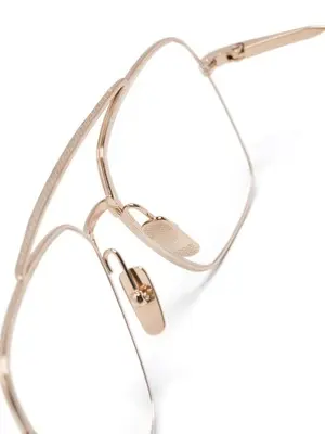 Dita Flight Seven Aviator Eyeglasses - Gold