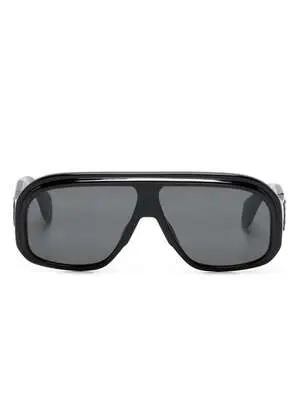Palm Angels Logo-embossed Sunglasses - Black