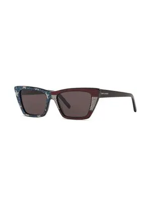 Saint Laurent Embellished Cat-eye Sunglasses