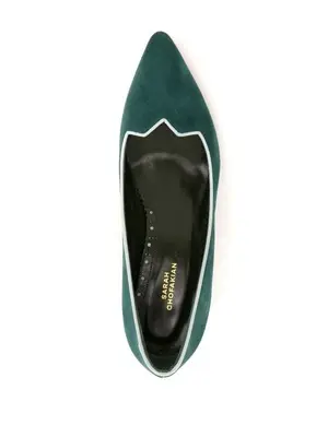 STUDIO CHOFAKIAN 75mm Banoni Leather Pumps