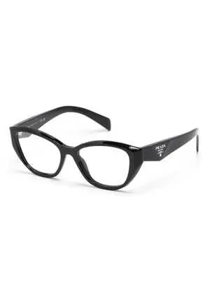 Prada Logo-engraved Cat-eye Glasses