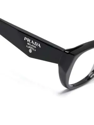 Prada Logo-engraved Cat-eye Glasses
