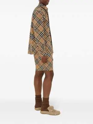 Burberry Check Cotton Shirt - Neutrals