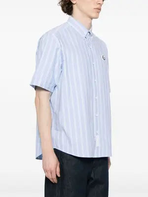 AAPE BY *A BATHING APE® Striped Cotton Shirt