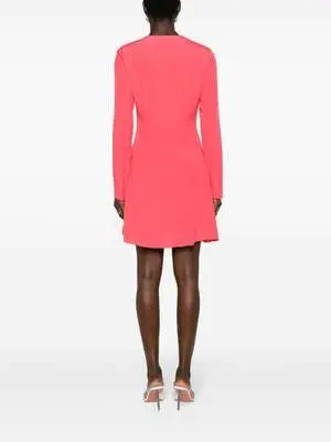 Patrizia Pepe Long-sleeve Panelled Dress - Pink