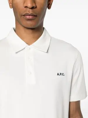 A.p.c. Carter Cotton Polo Shirt - White