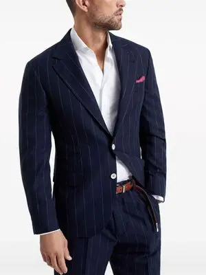 Brunello Cucinelli Pinstripe Single-breasted Blazer