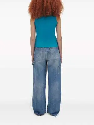 Marc Jacobs Fine-ribbed Merino-wool Tank Top - Blue