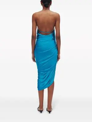 Marc Jacobs Draped Midi Dress - Blue