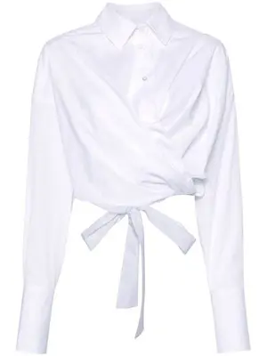 Viktor & Rolf Cropped Wrap Shirt