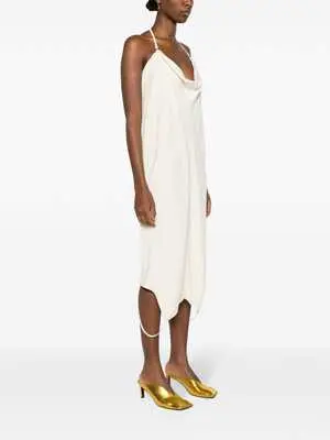 Viktor & Rolf Upside-down Crepe Slip Dress - Neutrals