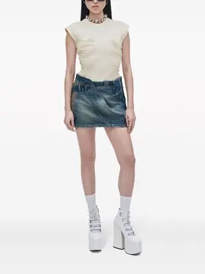 Marc Jacobs Patchwork Denim Miniskirt