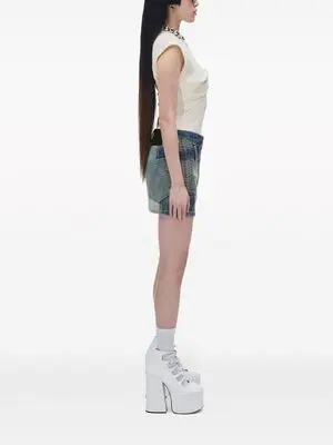 Marc Jacobs Patchwork Denim Miniskirt