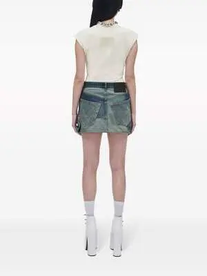 Marc Jacobs Patchwork Denim Miniskirt