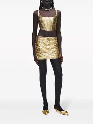 Marc Jacobs Metallic Miniskirt