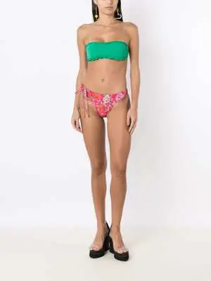 AMIR SLAMA Ruffled Strapless Bikini Top