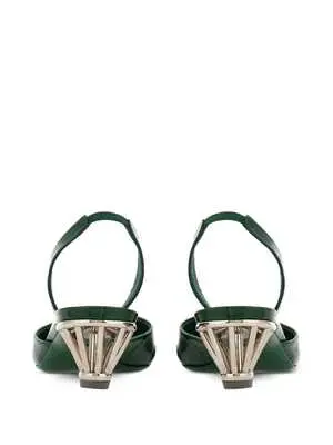 FERRAGAMO 40mm Cage-heel Slingback Pumps