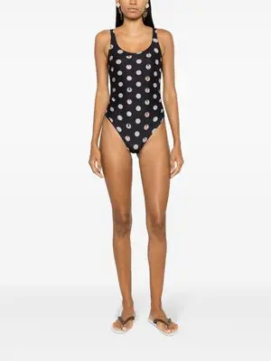 AMIR SLAMA Graphic-print One-piece Swimsuit