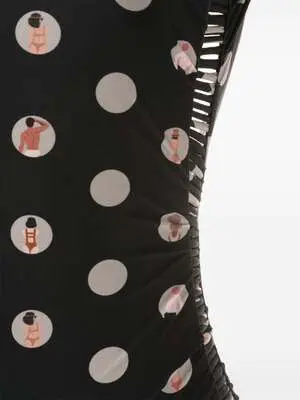 AMIR SLAMA Graphic-print One-piece Swimsuit