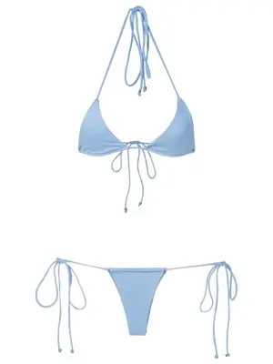 AMIR SLAMA Halterneck Triangle Bikini Set
