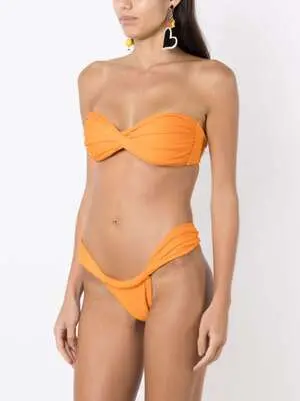 AMIR SLAMA Twist-detail Bikini Top