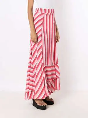AMIR SLAMA Stripe-print Maxi Skirt