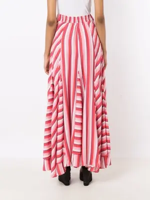 AMIR SLAMA Stripe-print Maxi Skirt