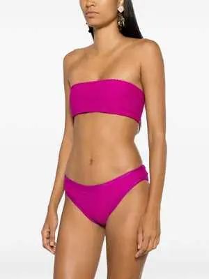 AMIR SLAMA Textured Bandeau Bikini Set