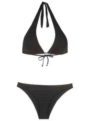 AMIR SLAMA Halterneck Triangle Bikini - Black