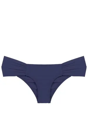 AMIR SLAMA Gathered Bikini Bottom - Blue