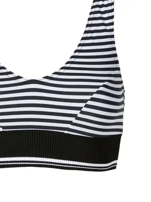 AMIR SLAMA Striped Scoop-neck Bikini