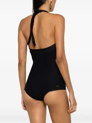 AMIR SLAMA Textured Halterneck Swimsuit