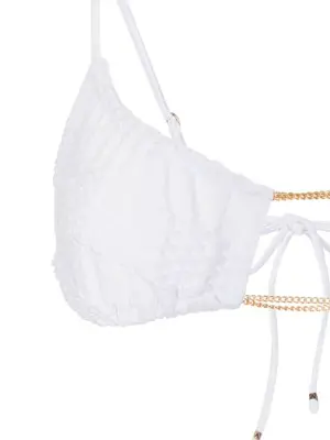 AMIR SLAMA Chain-link Textured Bikini