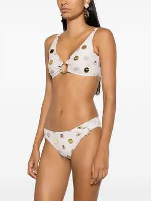 AMIR SLAMA Graphic-print Two-piece Bikini Set