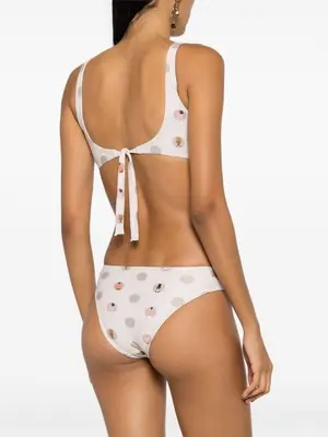 AMIR SLAMA Graphic-print Two-piece Bikini Set