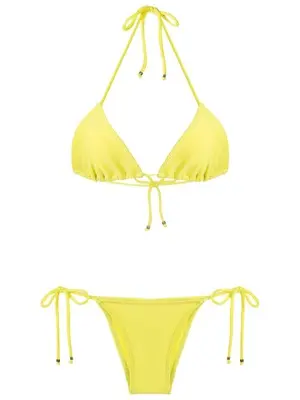 AMIR SLAMA Triangle Cup Bikini - Yellow