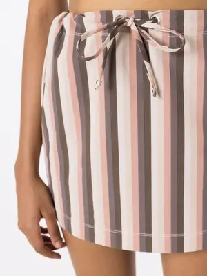 AMIR SLAMA Striped Miniskirt