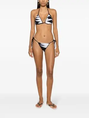 AMIR SLAMA Cut-out Triangle Bikini - Black