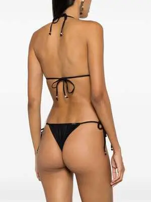 AMIR SLAMA Cut-out Triangle Bikini - Black