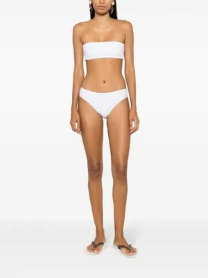 AMIR SLAMA Textured Bandeau Bikini Set