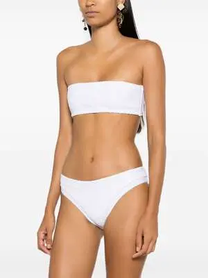 AMIR SLAMA Textured Bandeau Bikini Set