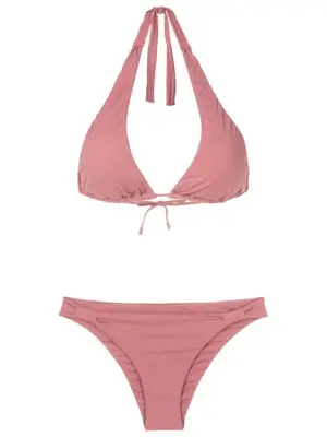 AMIR SLAMA Halterneck Triangle Bikini - Pink