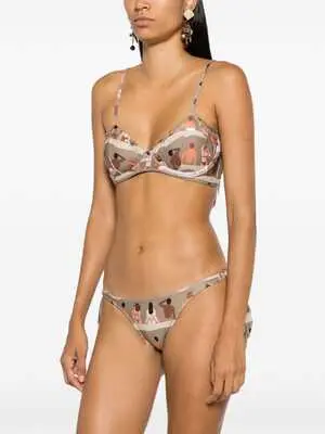 AMIR SLAMA Graphic-print Bikini