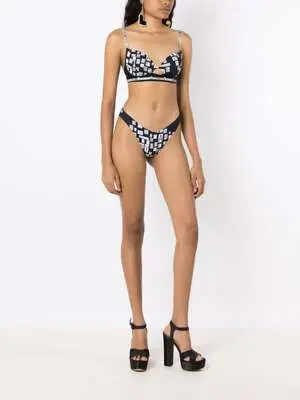 AMIR SLAMA Text-print Bikini