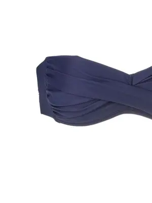 AMIR SLAMA Twisted Bandeau Bikini - Blue