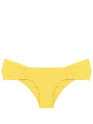 AMIR SLAMA Gathered Bikini Bottom - Yellow